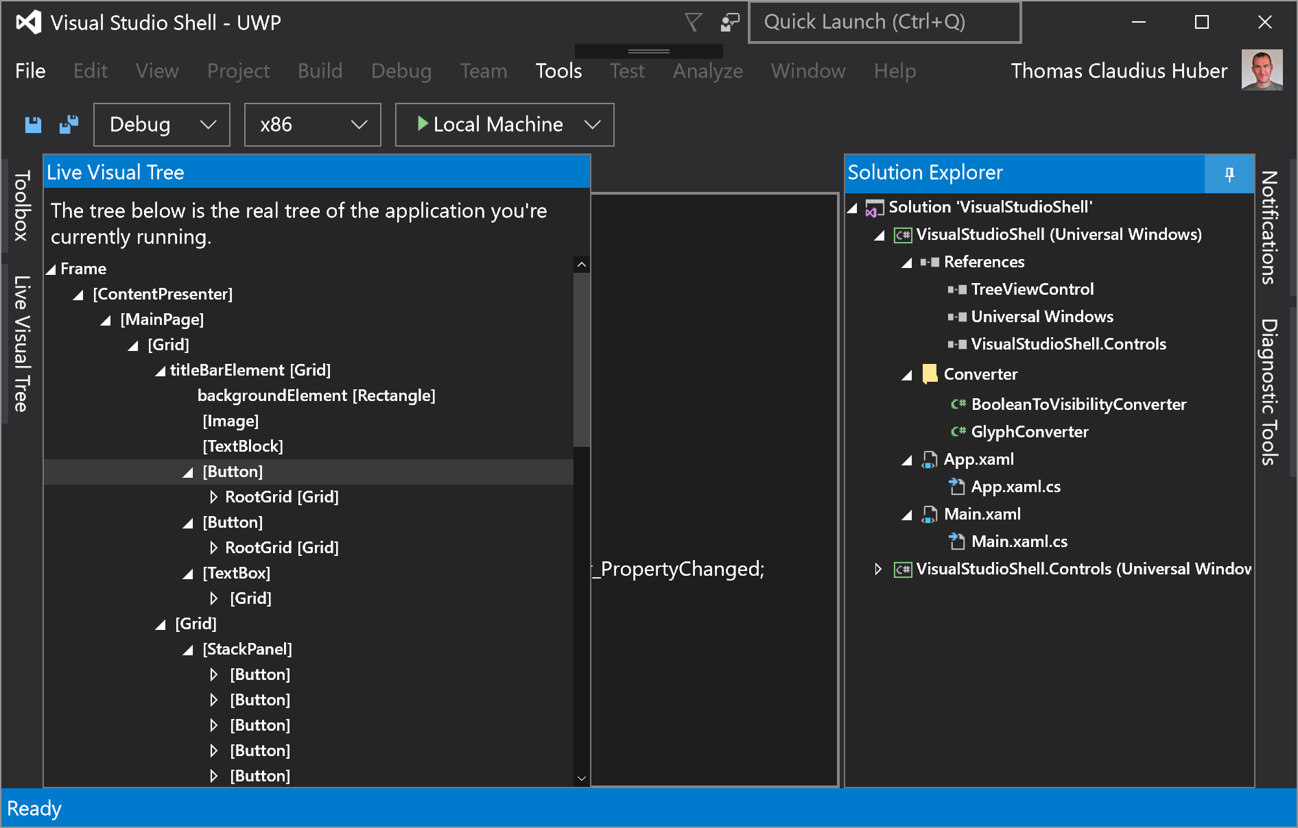 Lessons learned from Building a Visual Studio Shell with UWP – Thomas ...