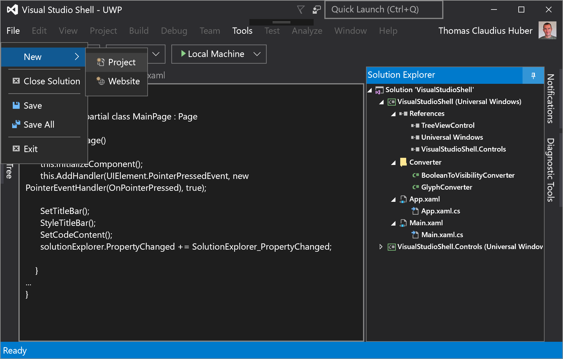 Lessons learned from Building a Visual Studio Shell with UWP – Thomas ...