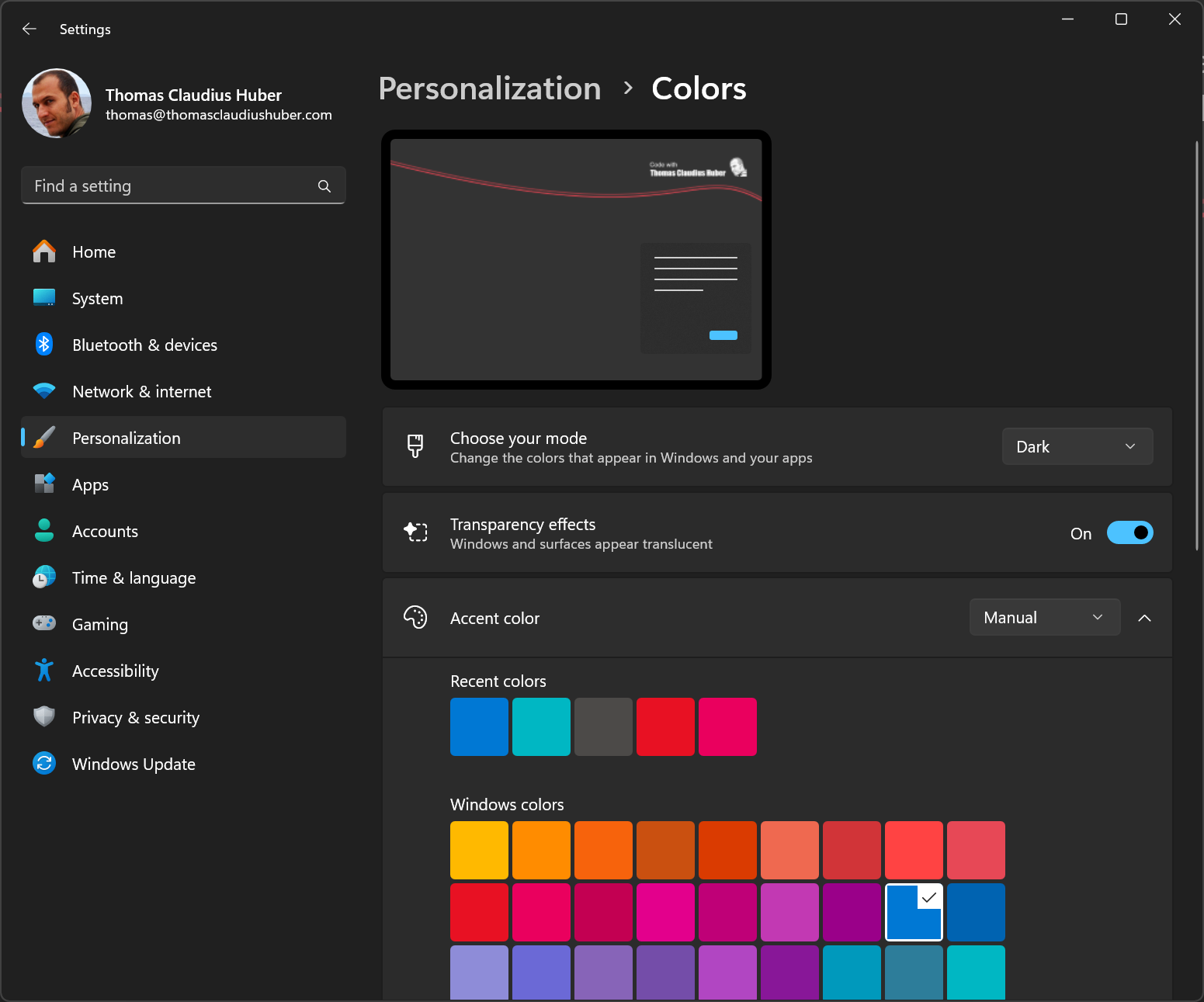 WPF in .NET 9.0: The Accent Color – Thomas Claudius Huber